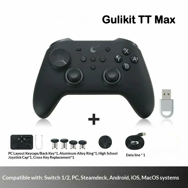 Gulikit Tt Max/Pro Игровой контроллер Tmr Джойстик для Switch 1/2 Wake Pc Steam Horizon 5 Black Myth Wukong Беспроводной Bluetooth