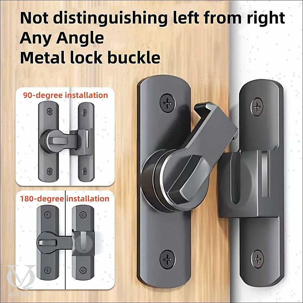 Шпингалет угловой накладной, засов, задвижка дверная угловая