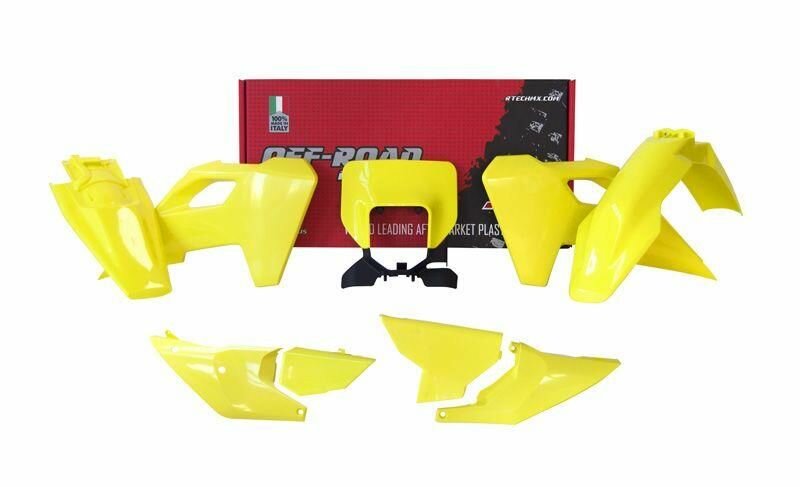 Комплект пластика HSQ TE, FE 150-450 2024 Lemon желтый для мотоцикла
