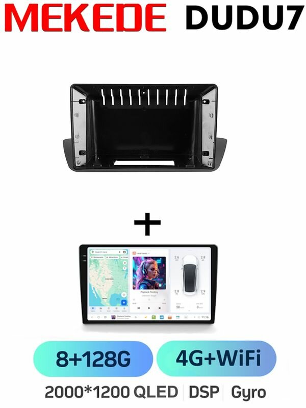 Магнитола 9" Mekede DUDU7 8/128 Gb для Mazda BT-50 BT50 2 F1 2011-2020 carpay Android