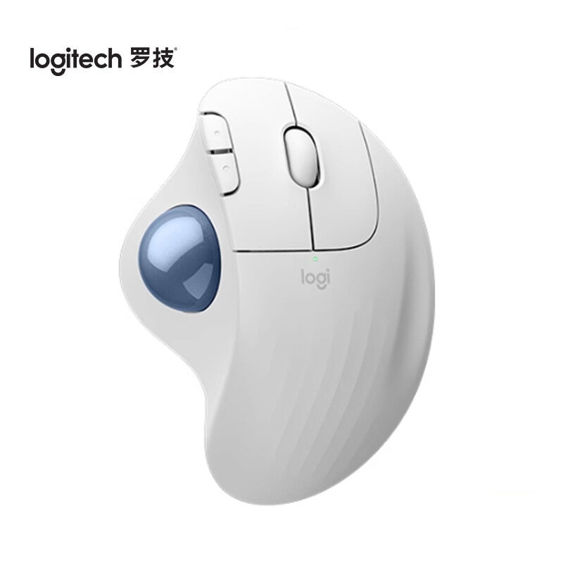 Logitech M575S беспроводная эргономичная трекбол мышь для работы в CAD и графических приложений, белая