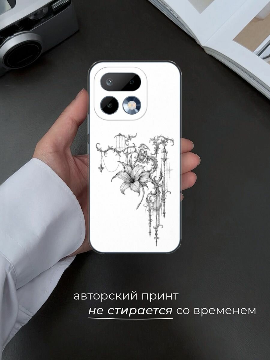 Чехол на Realme 16 Pro / Реалме 16 Про с принтом Готическая лилия — фото 1
