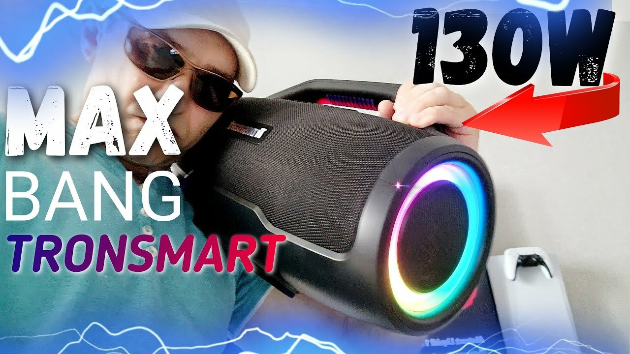 Tronsmart Bang Max,130Вт Портативная беспроводная колонка, Караоке, 6 Динамиков, RGB-Светомузыка, Гарантия 6 мес