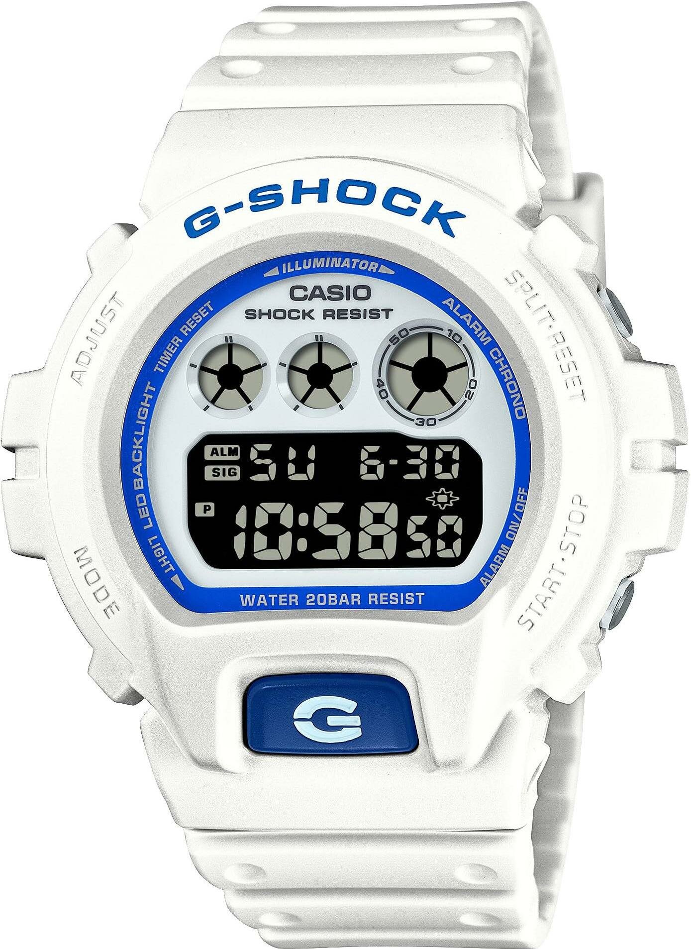 Наручные часы CASIO, белый, синий — фото 1