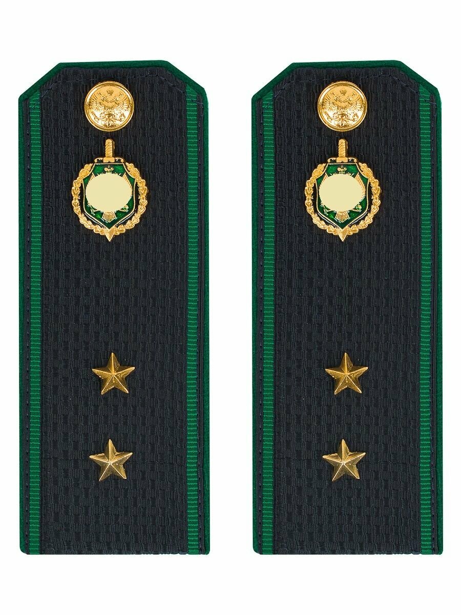 Погоны Пограничной службы ПС ФСБ в сборе картон на куртку звание Прапорщик 752486