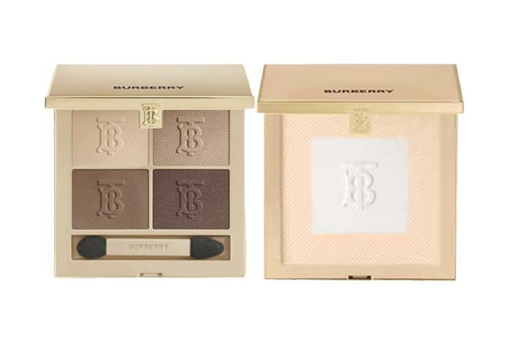 Палитра теней для век женская Burberry Eye Shadow Trench Coat, Cashmere Eye Shadow 02+Trench Coat Powder 01