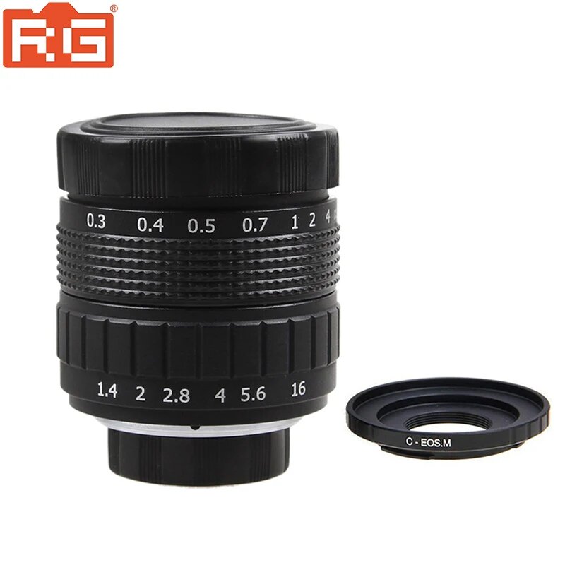 Объектив Fujinon 50mm F1.4 черный для видеонаблюдения