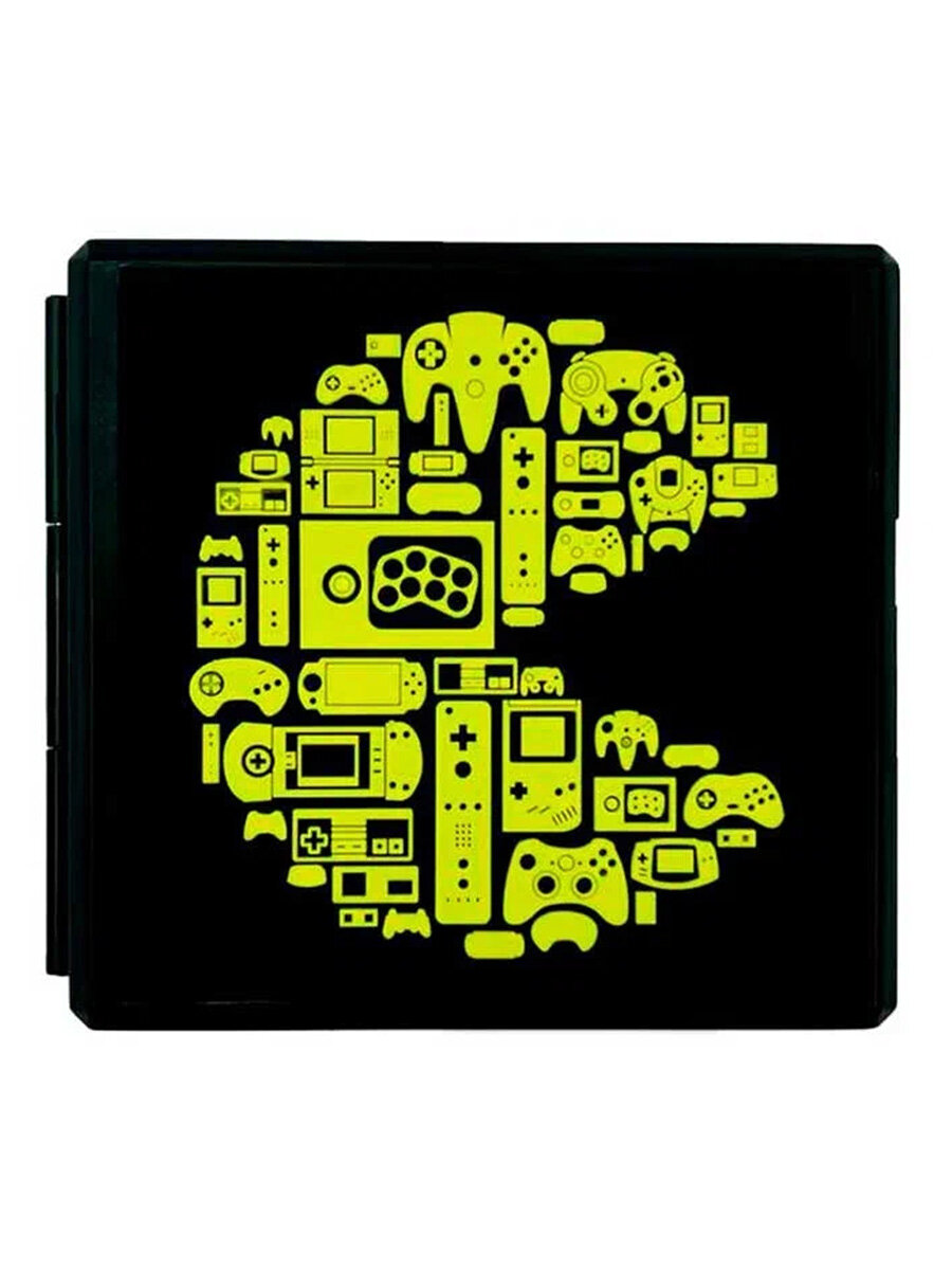 Кейс для хранения 12 игровых картриджей Nintendo Switch (Pac-Man)