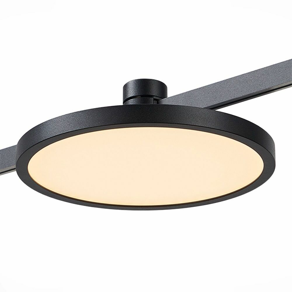 ST818.446.12 ST-Luce Магнитный трековый светильник FARM Черный LED 1*10W 4000K 500Lm Ra80 120 IP20 D168xH54.