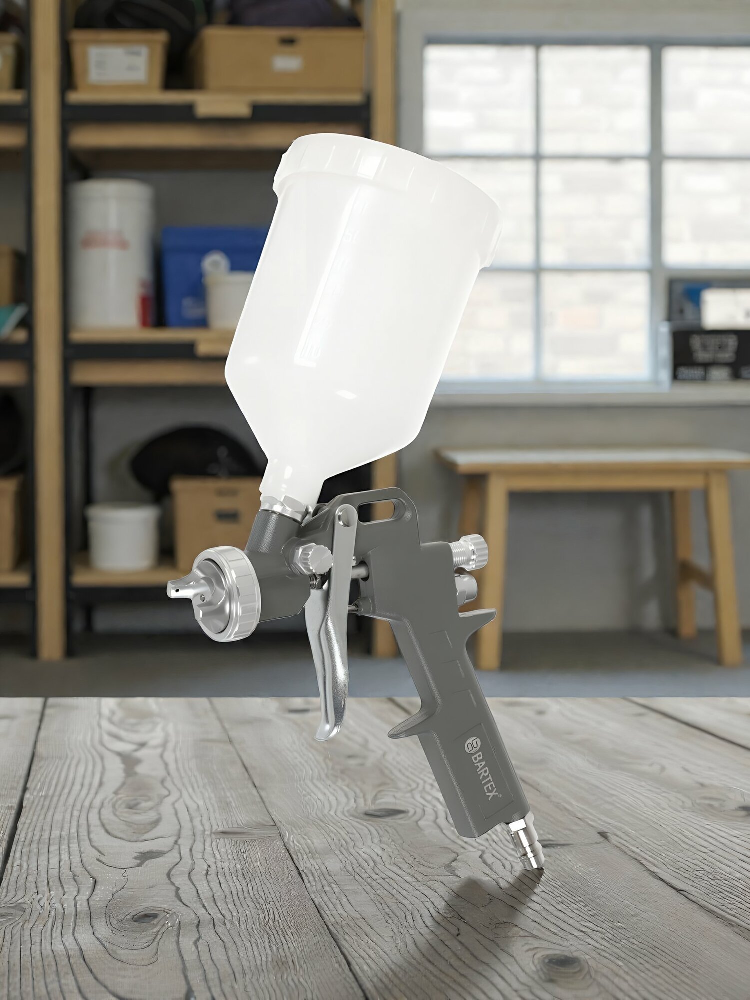 Краскопульт пневматический, Bartex, 400 л/мин, 0.6 л, 1.5 мм