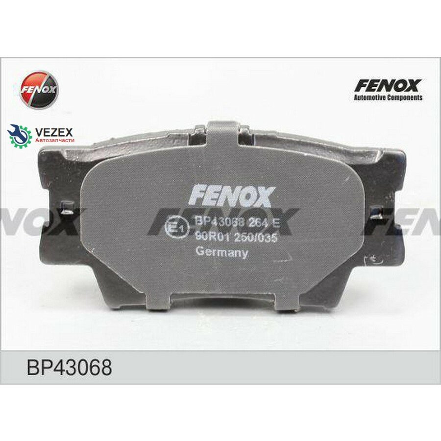 FENOX BP43068 Колодки тормозные дисковые | зад прав/лев | FENOX BP43068