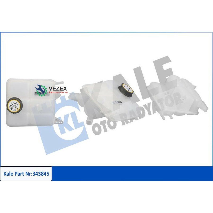 KALE 343845 Бачок расширительный для а/м Ford Focus Focus II (05-), Kuga (08-), Mazda 3 (03)- с крышкой