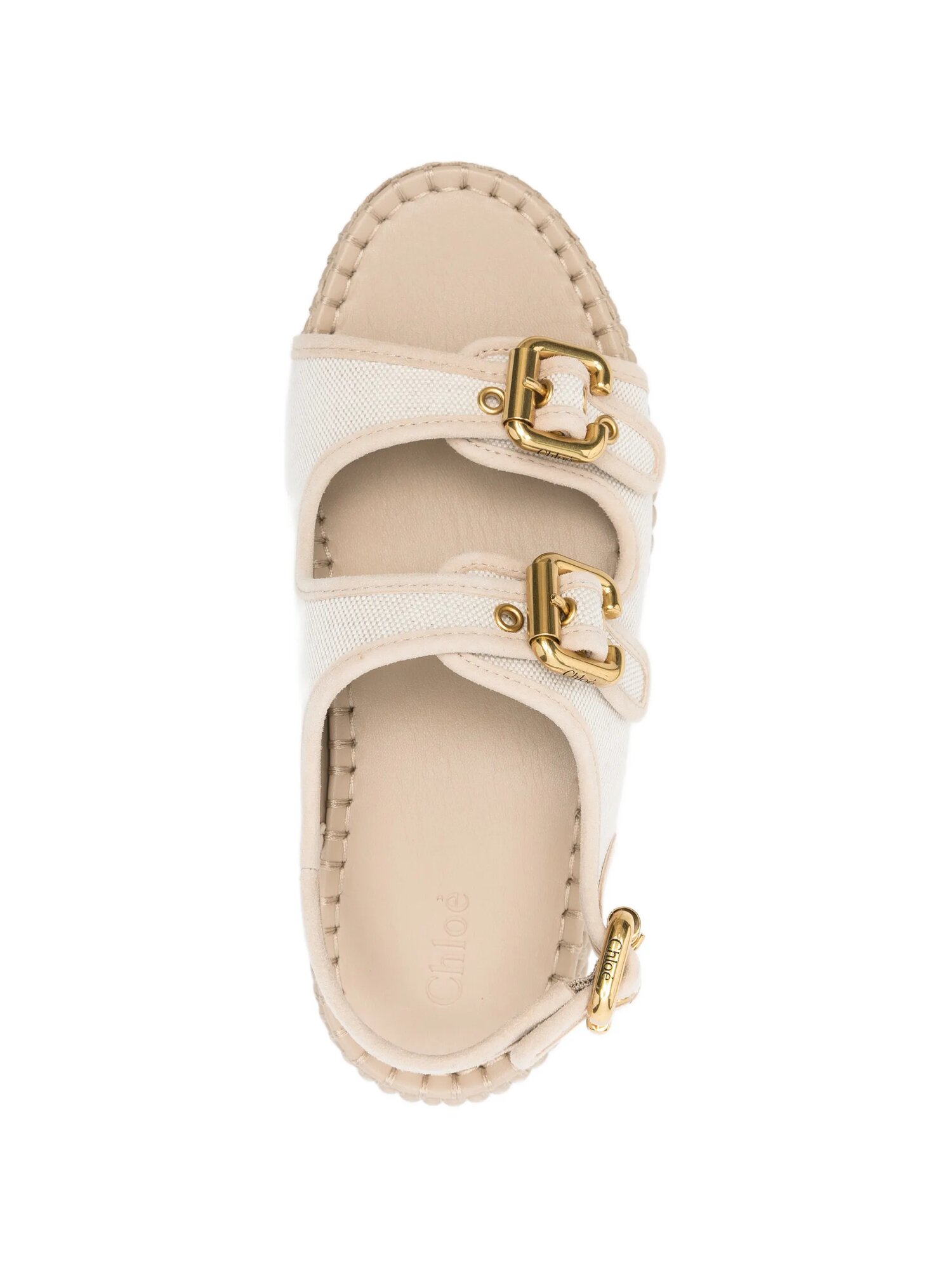 Босоножки Chloe Nama buckle flatform sandals, размер 38, разноцветный — фото 1