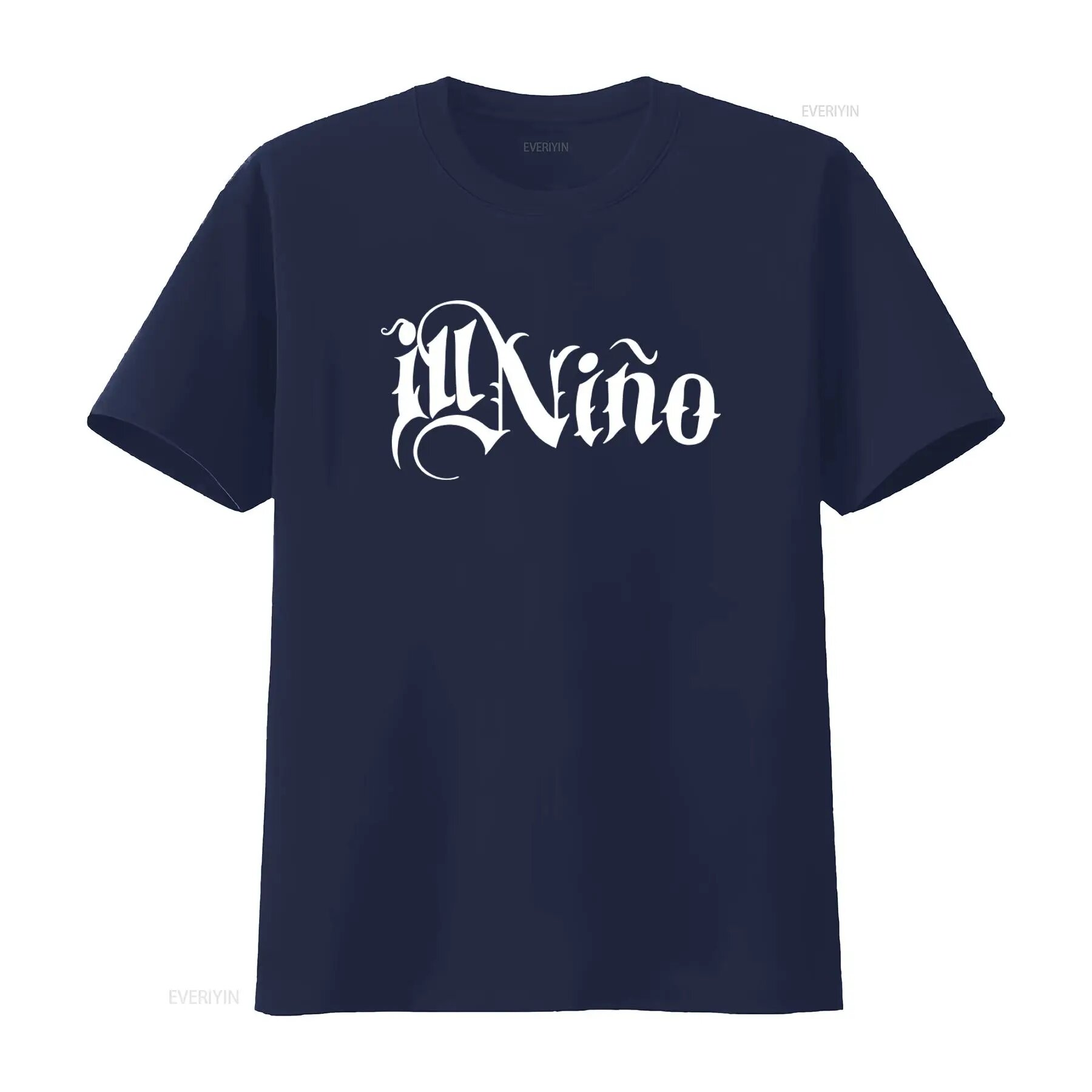 Футболка Ill Nino T5IM Готическая мужская хлопковая Темно-синий, XXL, NavyBlue