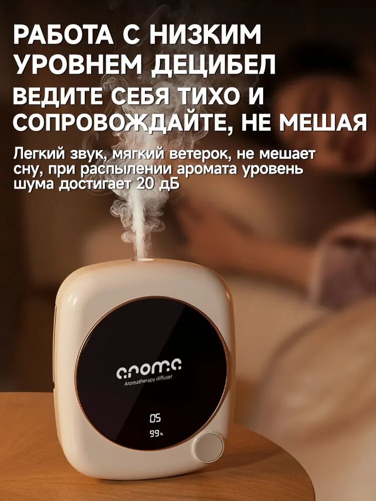 Ароматический диффузор MEST Aroma S5, белый, 1800 мАч, бесшумный, управляется через Xiaomi Home, 45 мл — фото 1