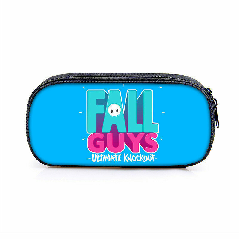 Fall guys cartoon pen holder with waterproof nylon material for classroom use, 14