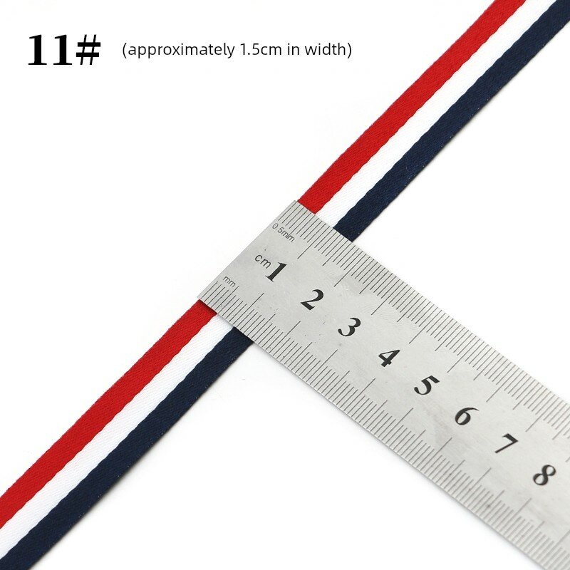 Лента 11# цвет 1.5 см ширина 5 м для рукоделия, декора одежды, футболок, шляп и обуви