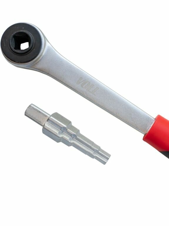 Ступенчатый ключ "американка" VOLL Step с трещоткой