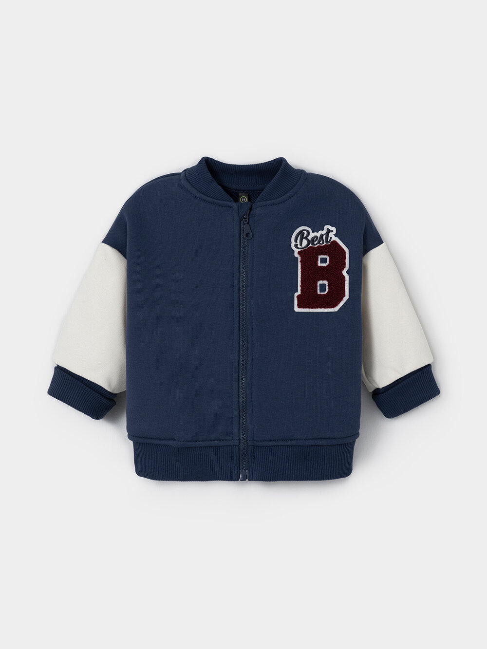 Бомбер трикотажный для малыша, хлопок