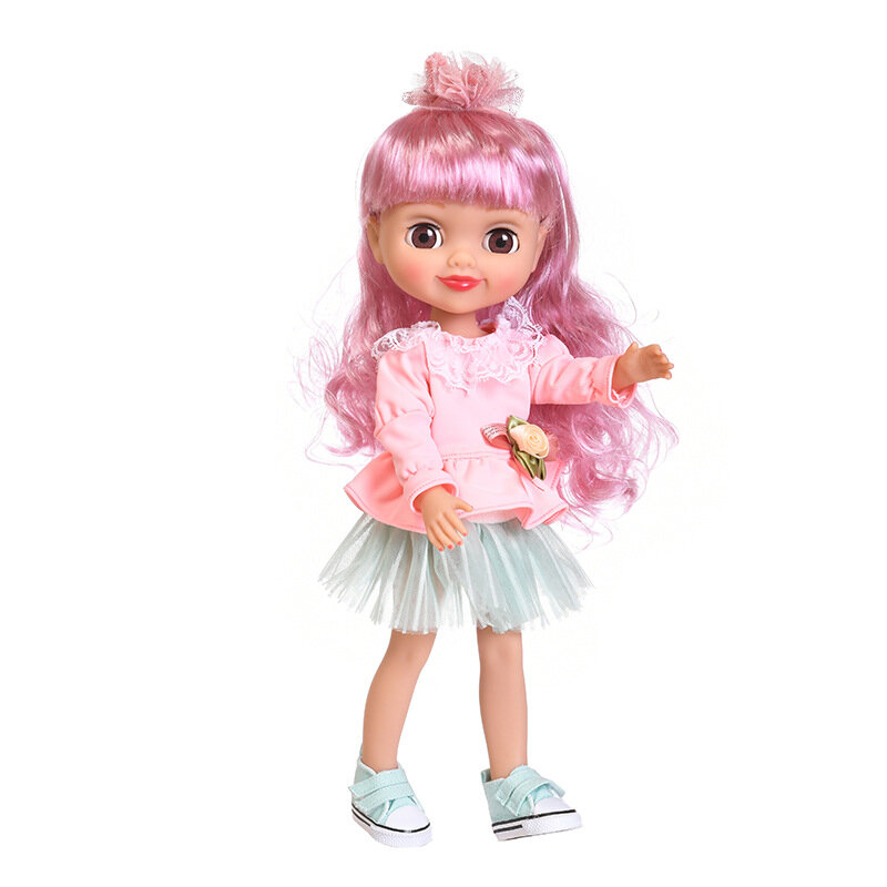 Одевание куклы, мигающая виниловая кукла, игрушка для девочек, подарок для зачисления в учебное заведение, игрушка, подарочная коробка