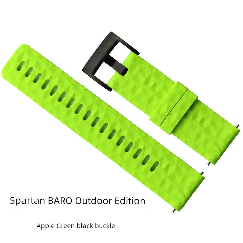 Смарт-часы Suunto Spartan BARO с яблочно-зеленым резиновым ремешком и черным браслетом