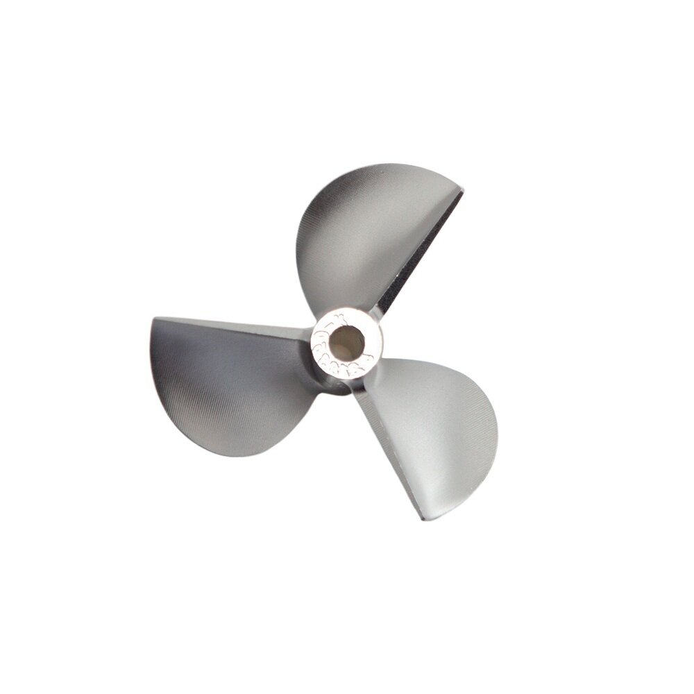 Алюминиевый 3-лопастной винт для модели лодки, изготовленный на станке с ЧПУ, диаметр 48-55 мм, отверстие под вал 4,76 мм, шаг 1,8, 1 шт, левосторонний
