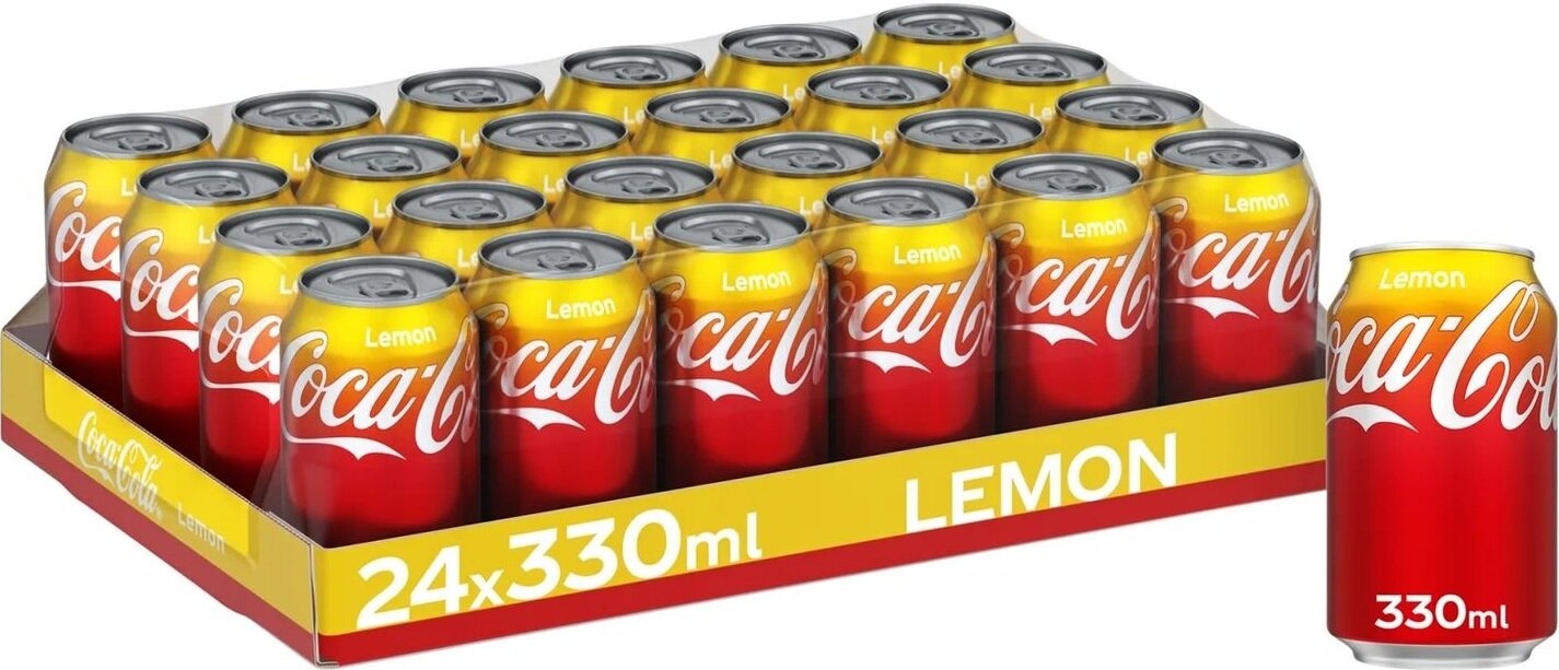 Coca-Cola 0,33л.*24шт. Lemon ЖБ Великобритания Coca-Cola Напиток газированный Великобритания