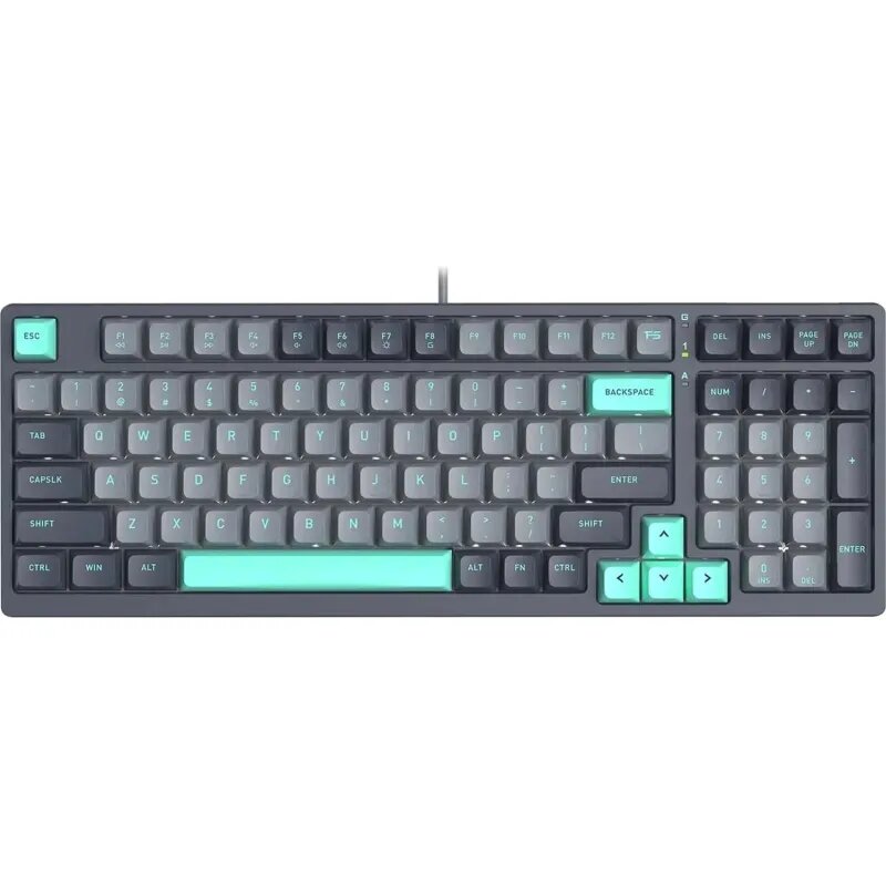 Клавиатура A4Tech Fstyler (FS300 PANDA ROCK)механич. чер/сер USB gamer LED 2154959