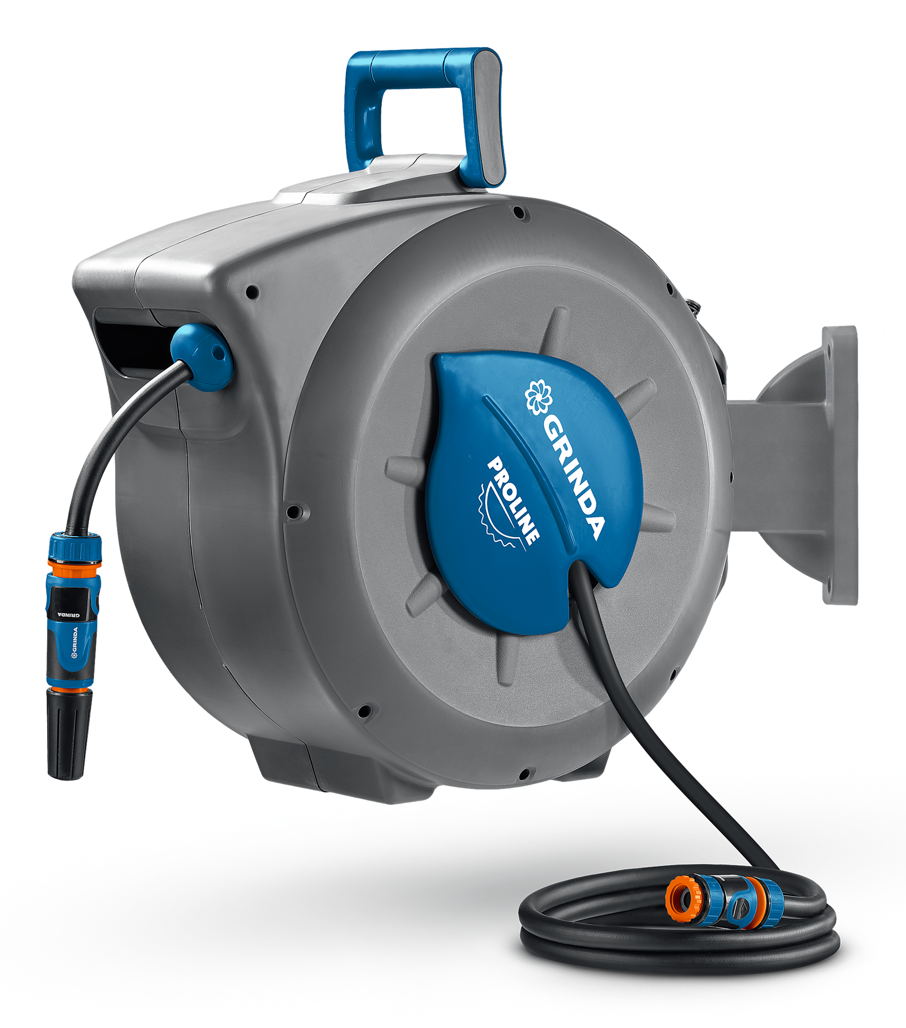 Настенная автоматическая катушка со шлангом GRINDA HRA-20 серия «PRO Line» 20м (428470-г)