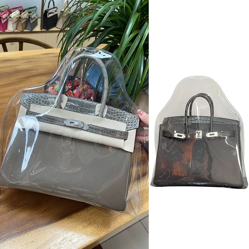 Прозрачная пылезащитная сумка для Birkin 25 см - водонепроницаемый защитный чехол для роскошных сумок