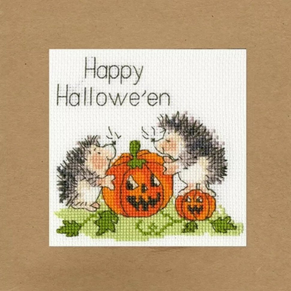 Набор для вышивания Bothy Threads #XGC16 Jack O'Lantern (Джек О'Лантерн), Счетный крест, 10 х 10 см