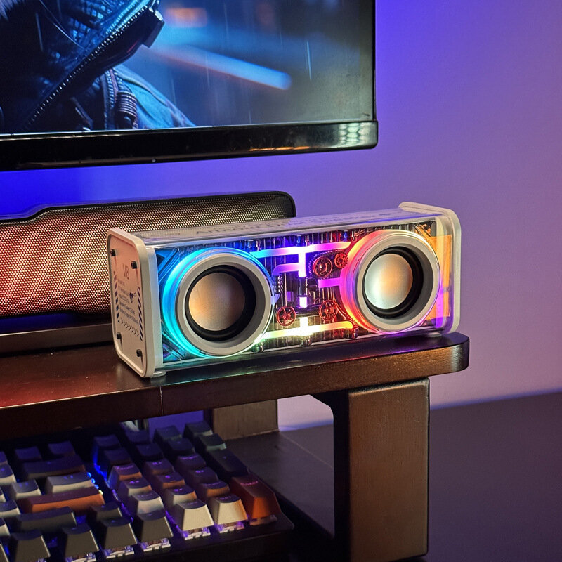 Портативная акустика Neutral Mecha Audio, 10 Вт, 1200-2000 мА, Bluetooth 5.3, белая