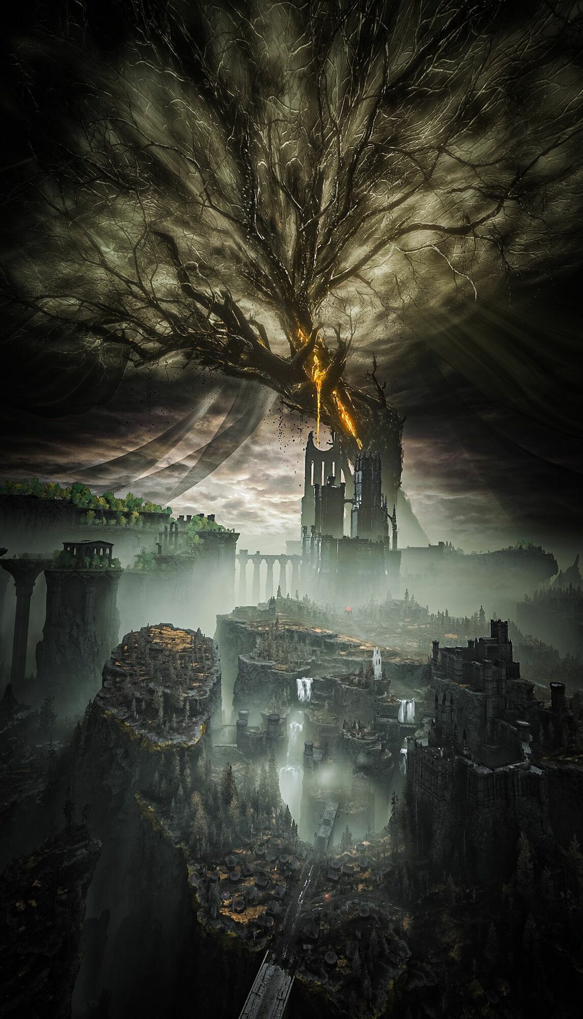 Алмазная Мозаика "Dark Fantasy Game Elden Ring" 40х50 См Алмазная Вышивка / Картина Стразами Подарков / Украшения