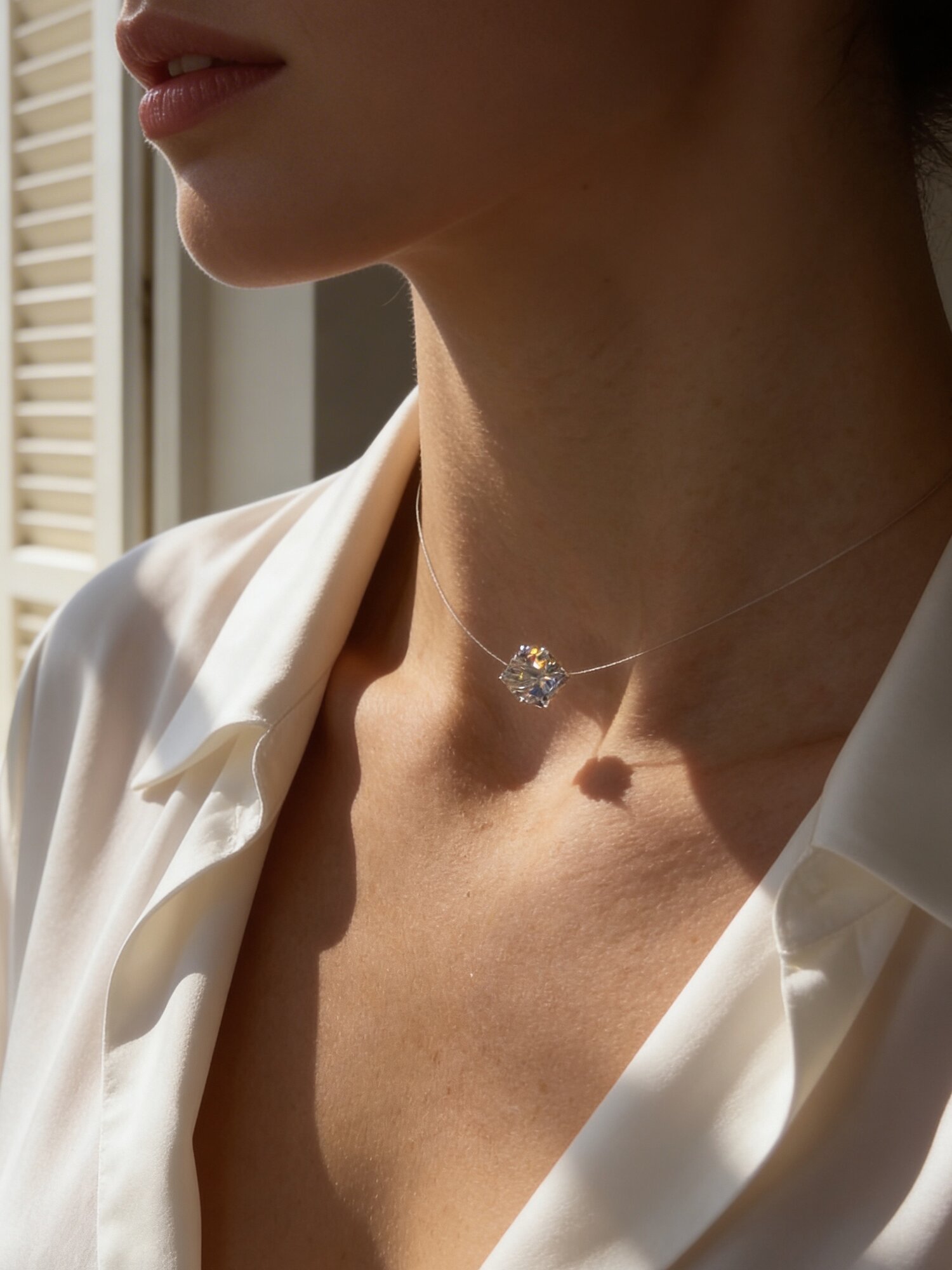 Колье, кристаллы Swarovski