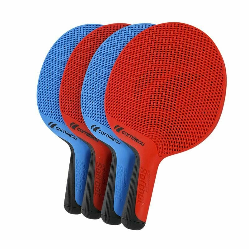 DECATHLON Ракетка для настольного тенниса CORNILLEAU SOFTBAT PACK QUATTRO, синий/многоцветный, 4 ракетки и 4 мяча