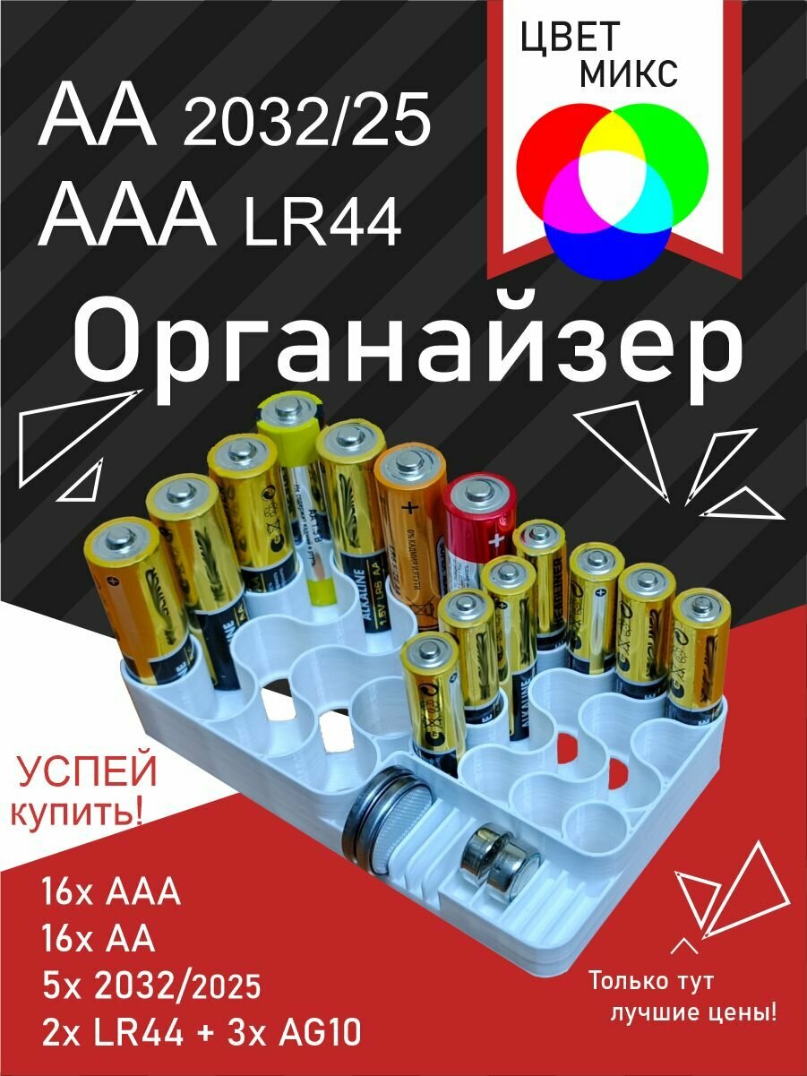 Бокс для батареек, золотой