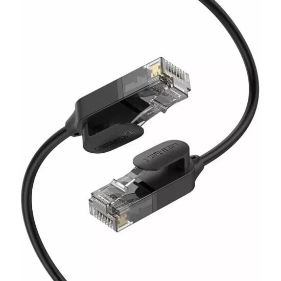 Кабель Ugreen NW122 Ethernet кабель Cat 6A, 10 Гбит/с, 1.5м, черный (70333)