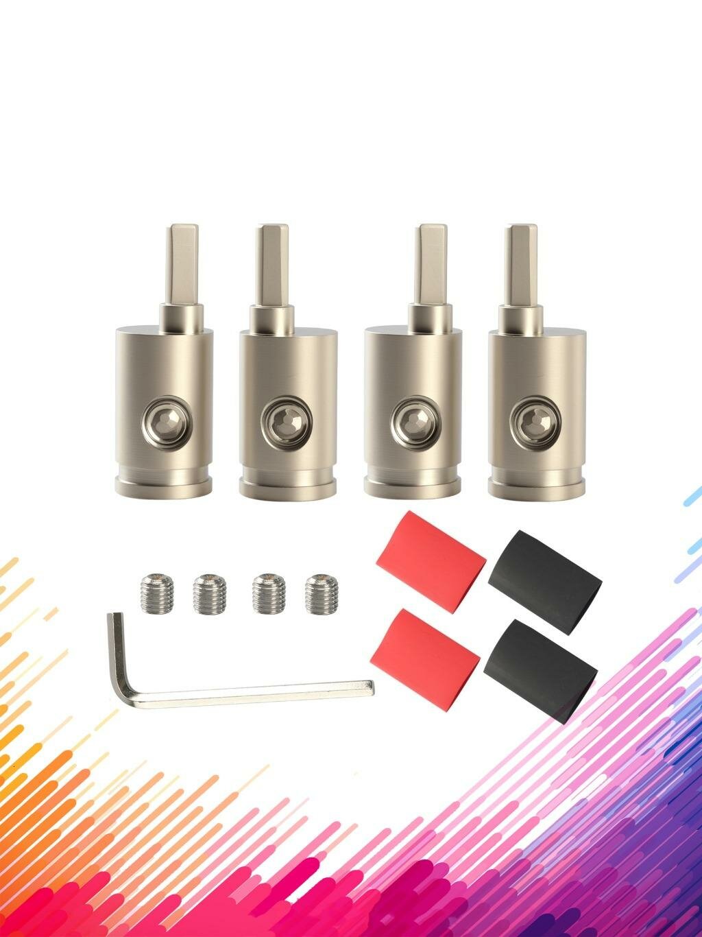 Клеммы для автомобильных колонок, От 4GA до 8GA