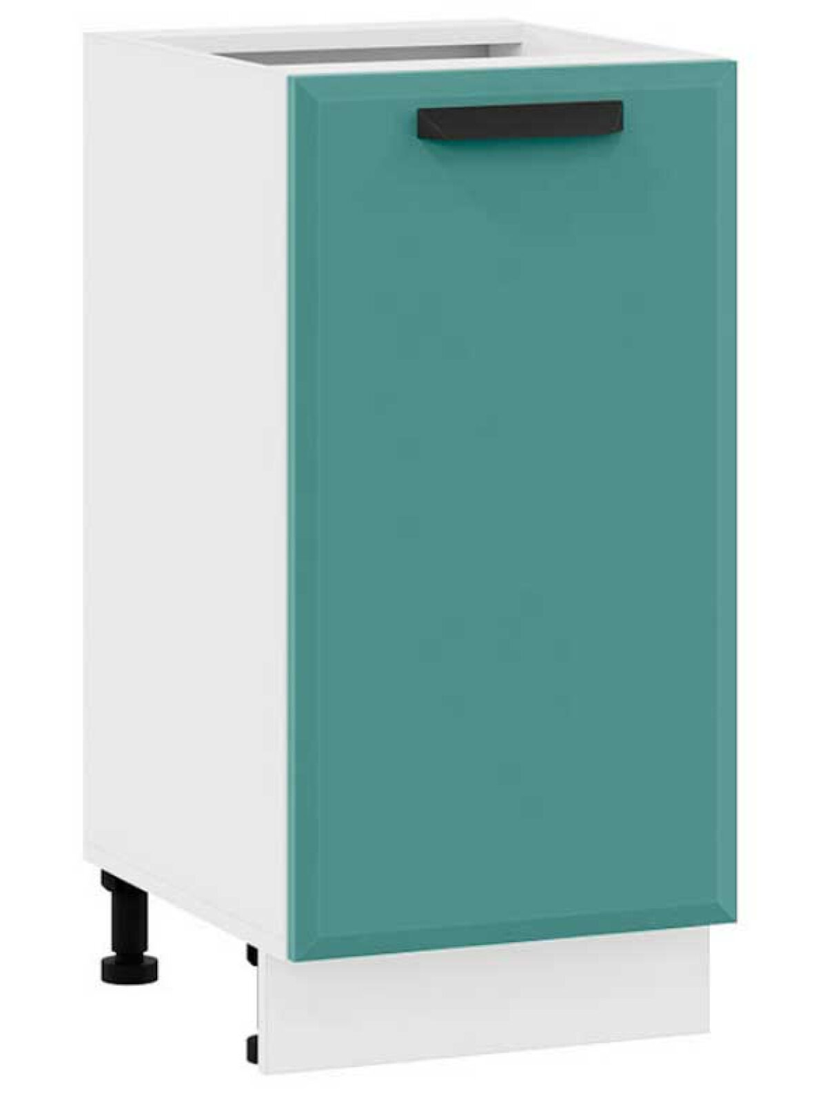 Шкаф кухонный нижний 400 Призма (бриз супермат) Huge Mebel. Ширина 400 Высота 840. Модули кухонные нижние