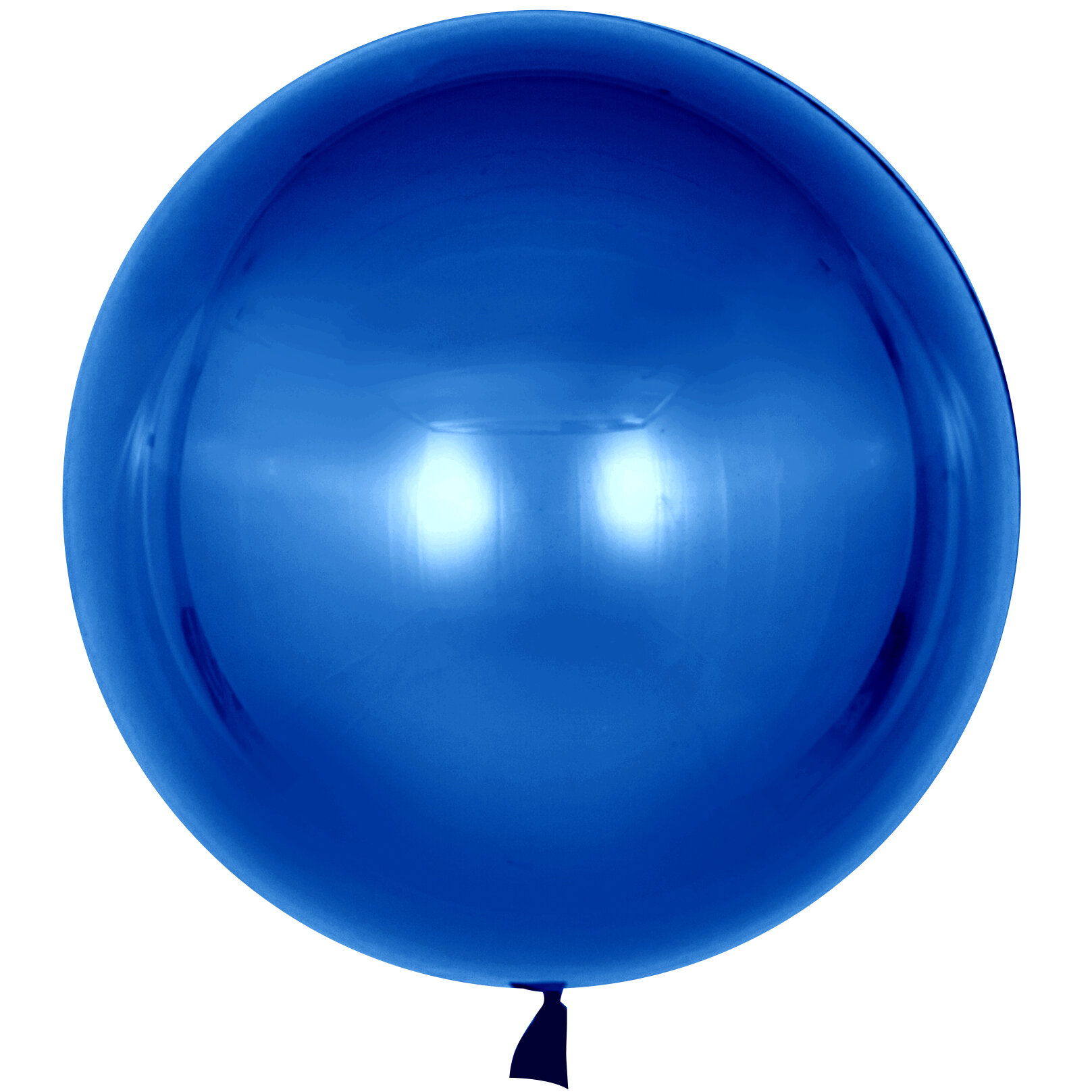 Шар с клапаном (18'/46 см) Сфера, Deco Bubble, Синий, Хром, 1 шт, Falali