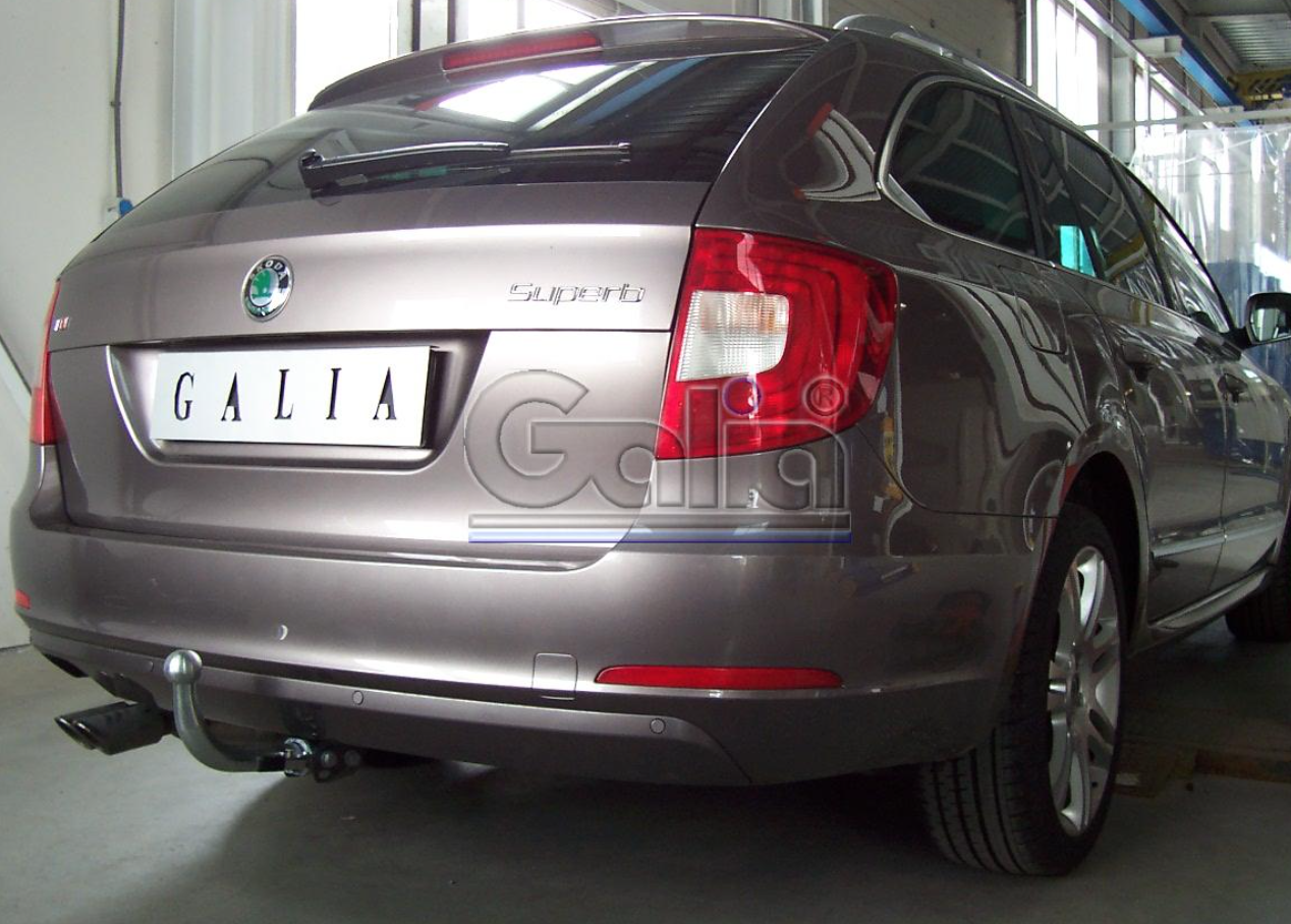 Оцинкованный фаркоп на Skoda Superb II лифтбек/универсал 2008-2015 (без электрики), Galia S099A