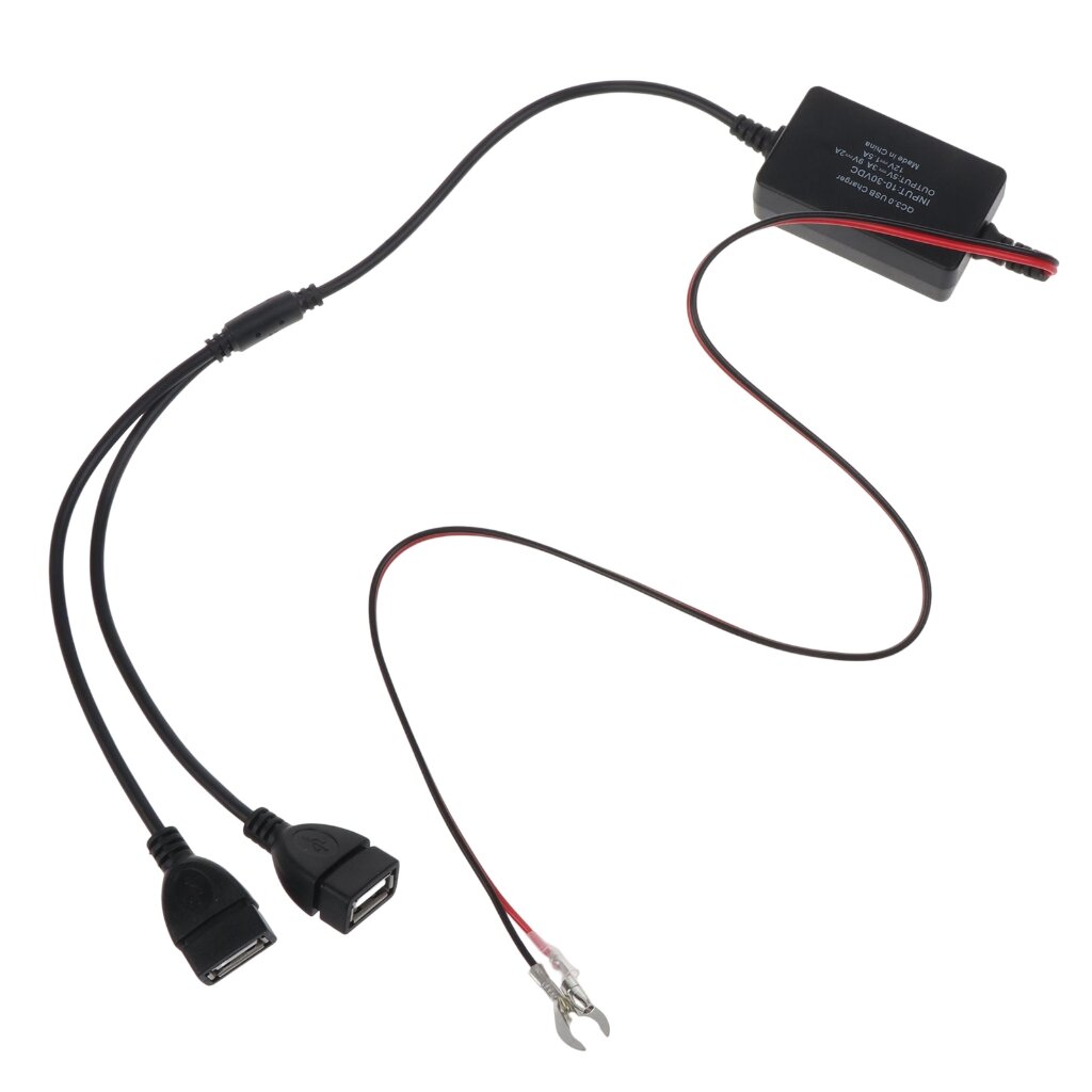 QC3.0 Двойной USB-модуль зарядки DC10V- 30V до 5V 3A Преобразователь постоянного тока Понижающий
