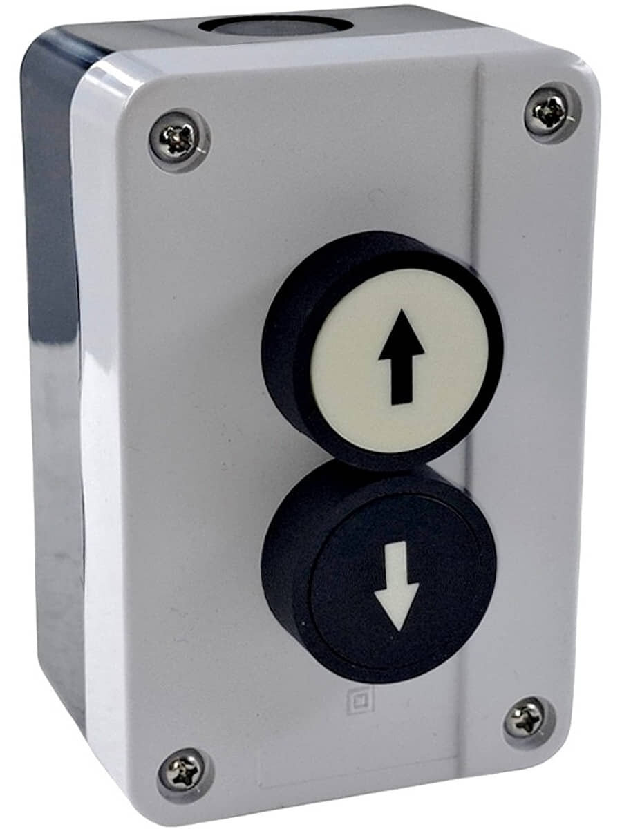 Пост управления двухкнопочный Вверх-Вниз ПКУ-222 для коммутации электрических цепей управления
