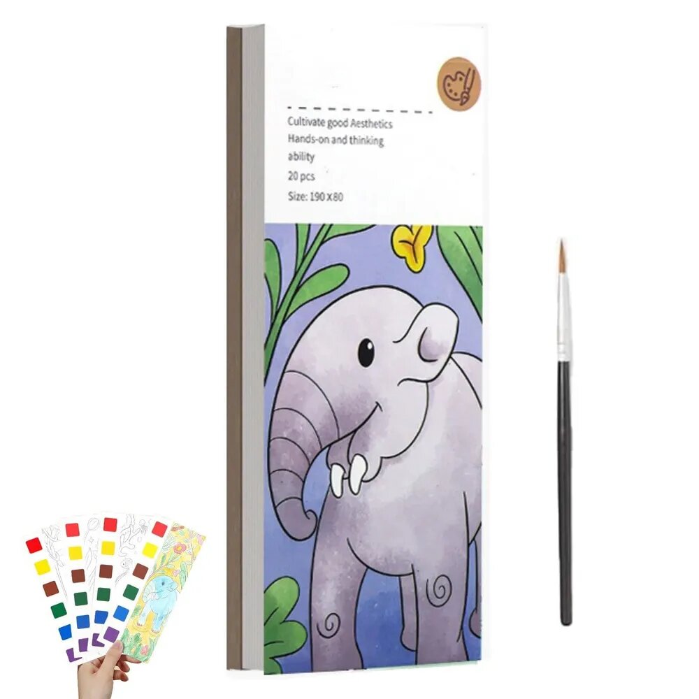 Книги для раскраски акварелью и гуашевого рисования для детей 4-8 лет, Карманные творческие наборы, Пасхальные подарки для девочек и мальчиков