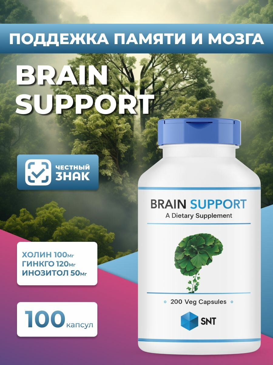 SNT Brain Support Брэйн Саппорт 120 мг 100 капсул
