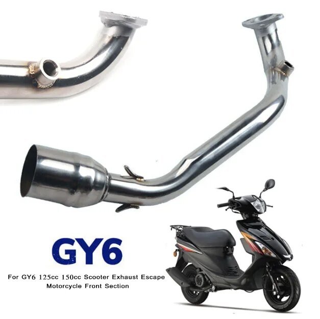 GY6 125/150cc Скутер Выхлопная Трубка, Серый