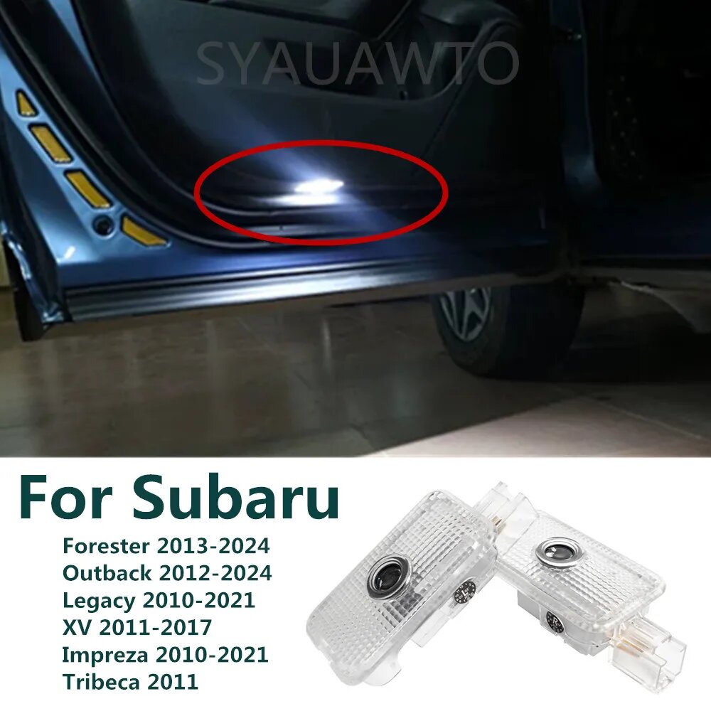 Светодиодный Проектор Логотипа Автомобиля Для Subaru Forester, Outback, Legacy, XV, Impreza