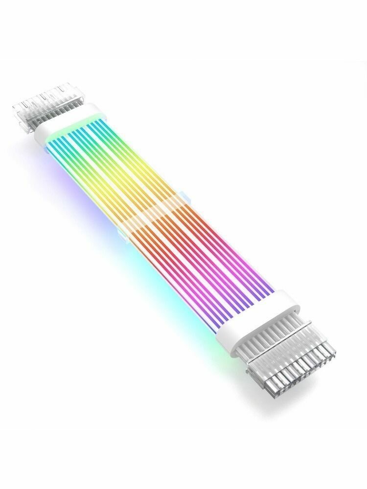 Удлинитель кабеля ATX 24-pin/ATX 24-pin, 0.26 м, белый