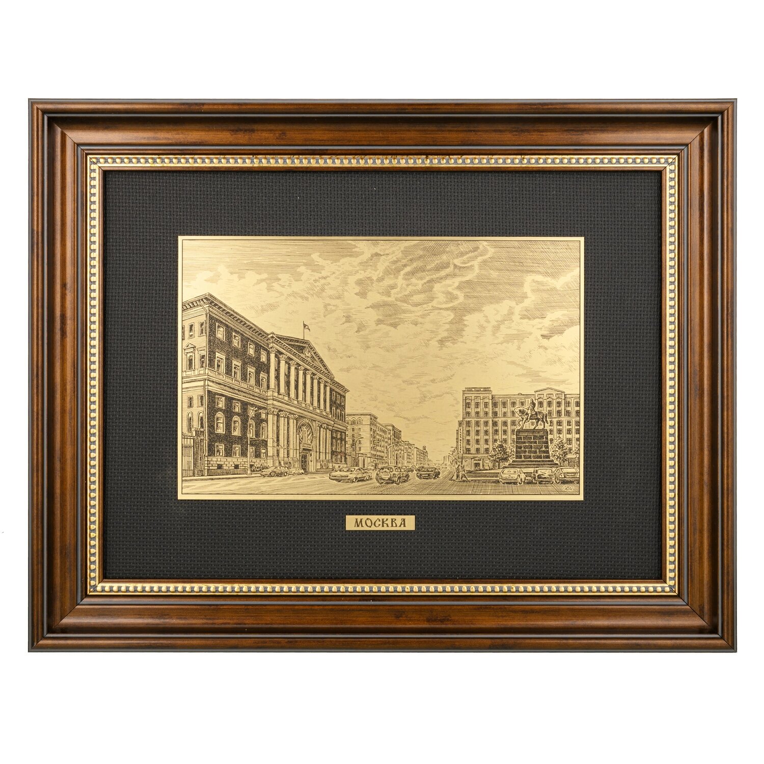 208484/МЭРМ3040ЧБ0908 Офорт ч/б 30*40см "Мэрия Москвы"