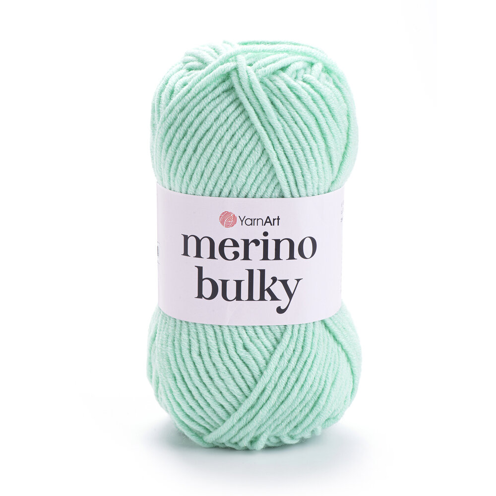Пряжа для вязания YarnArt Merino bulky 841 мята 100 гр/100 м 25% шерсть, 75% акрил